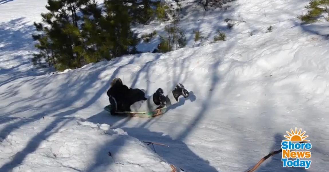 EHT enjoys sledding after Winter Storm Jonas