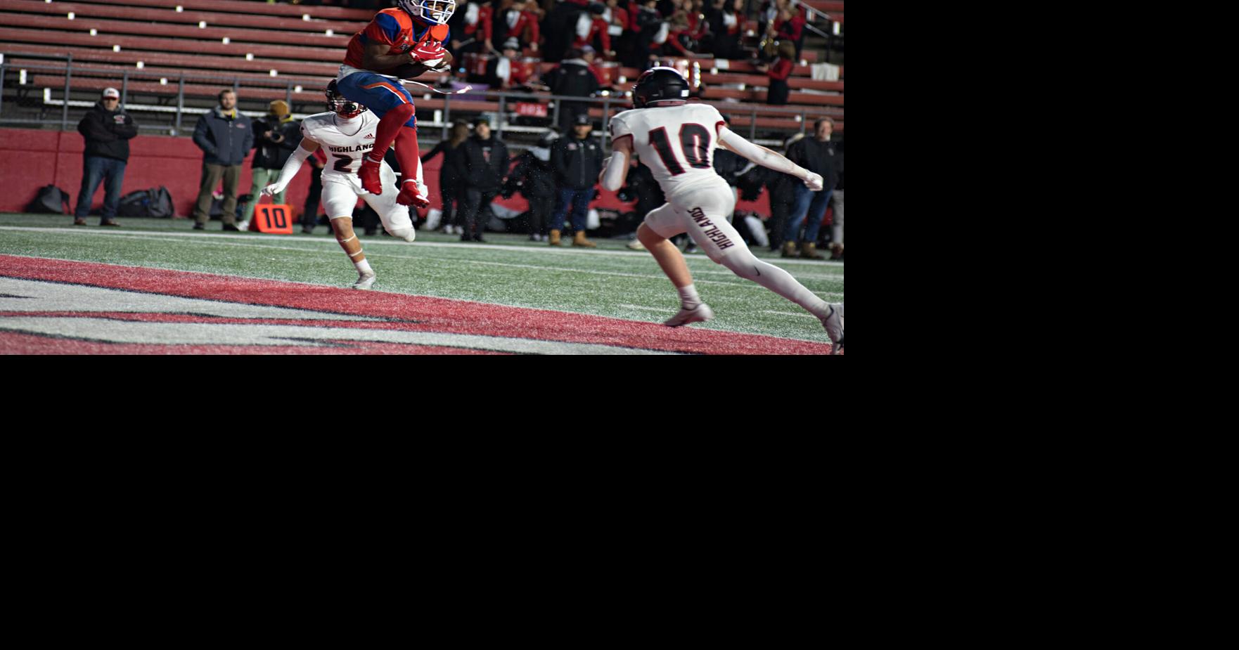 Who are the local high school football receiving leaders?