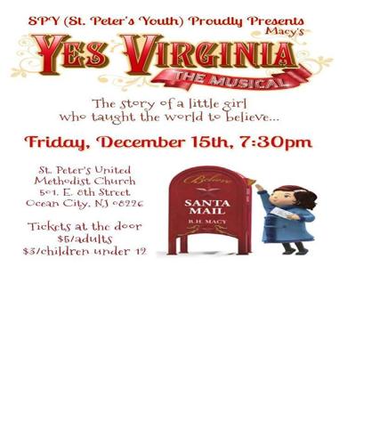 Youth group to stage 'Yes Virginia the Musical' at St. Peter's in Ocean ...