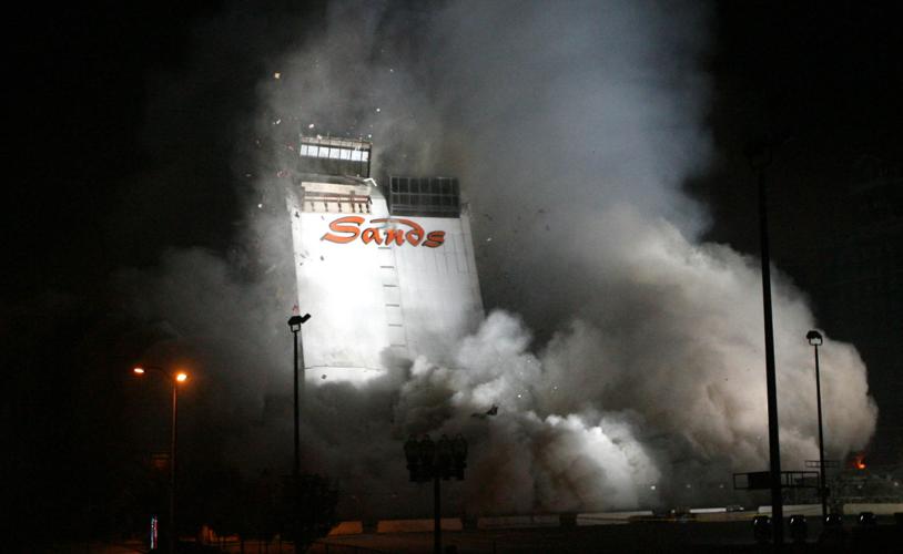 The Sands comes down