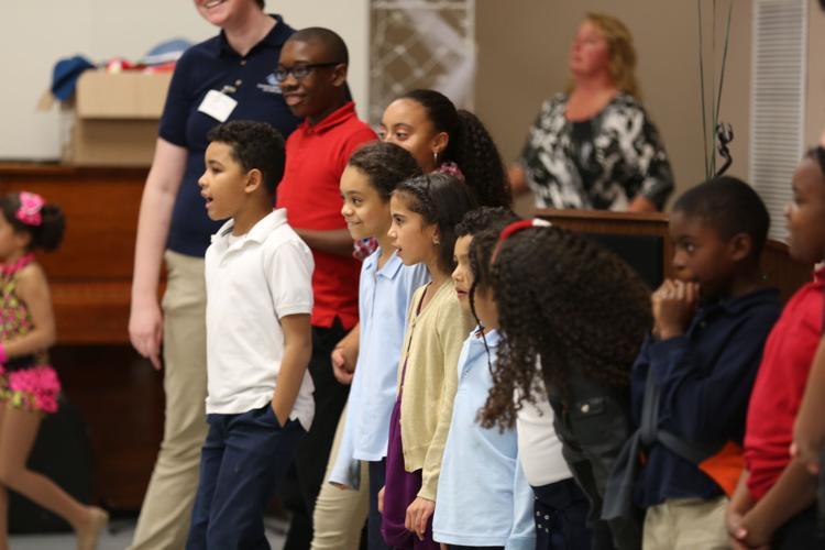 Vineland party for veterans decks halls in red, white, blue