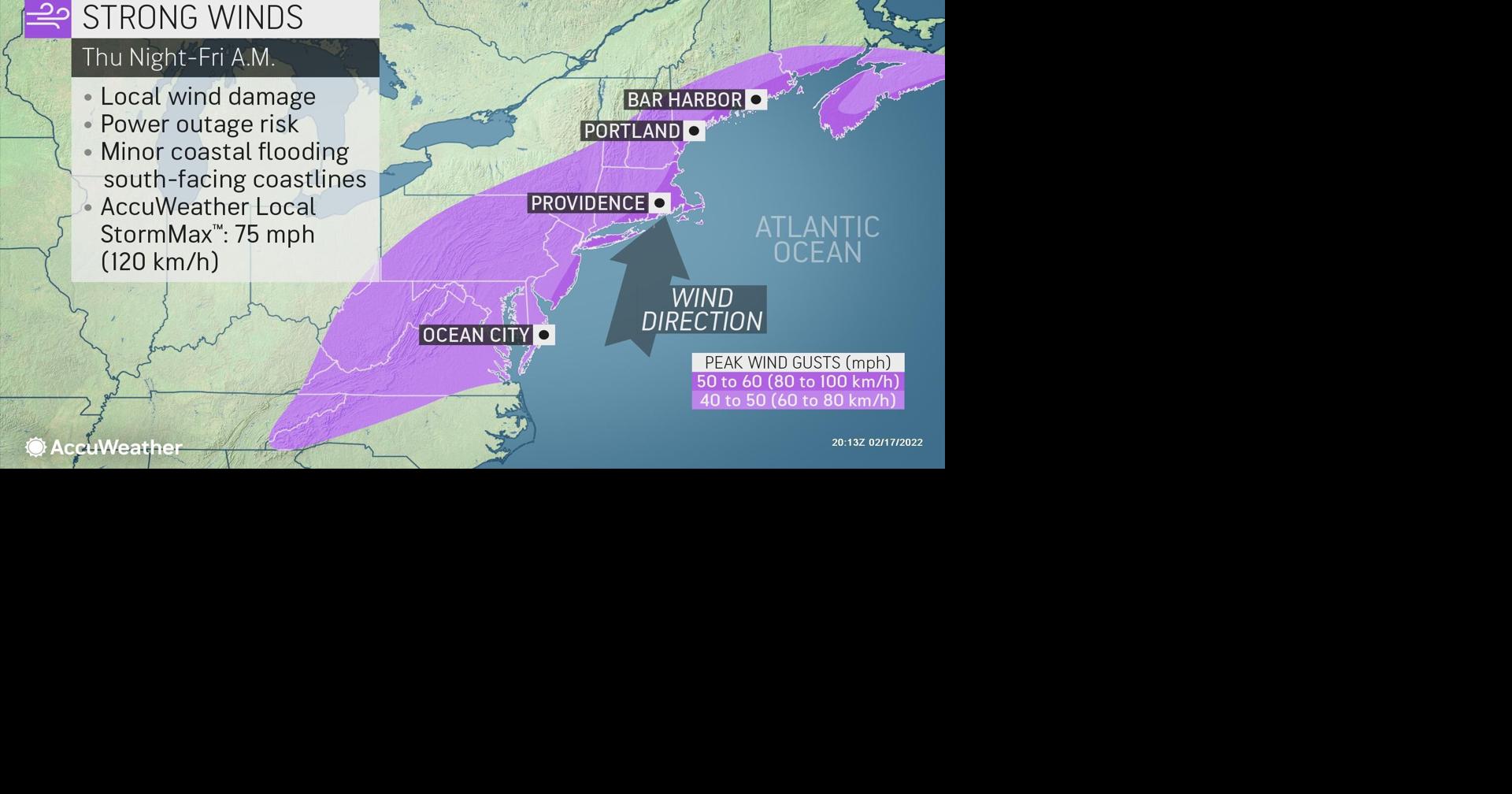 Weather: Whipping winds through Saturday, with gusts to 50 mph possible