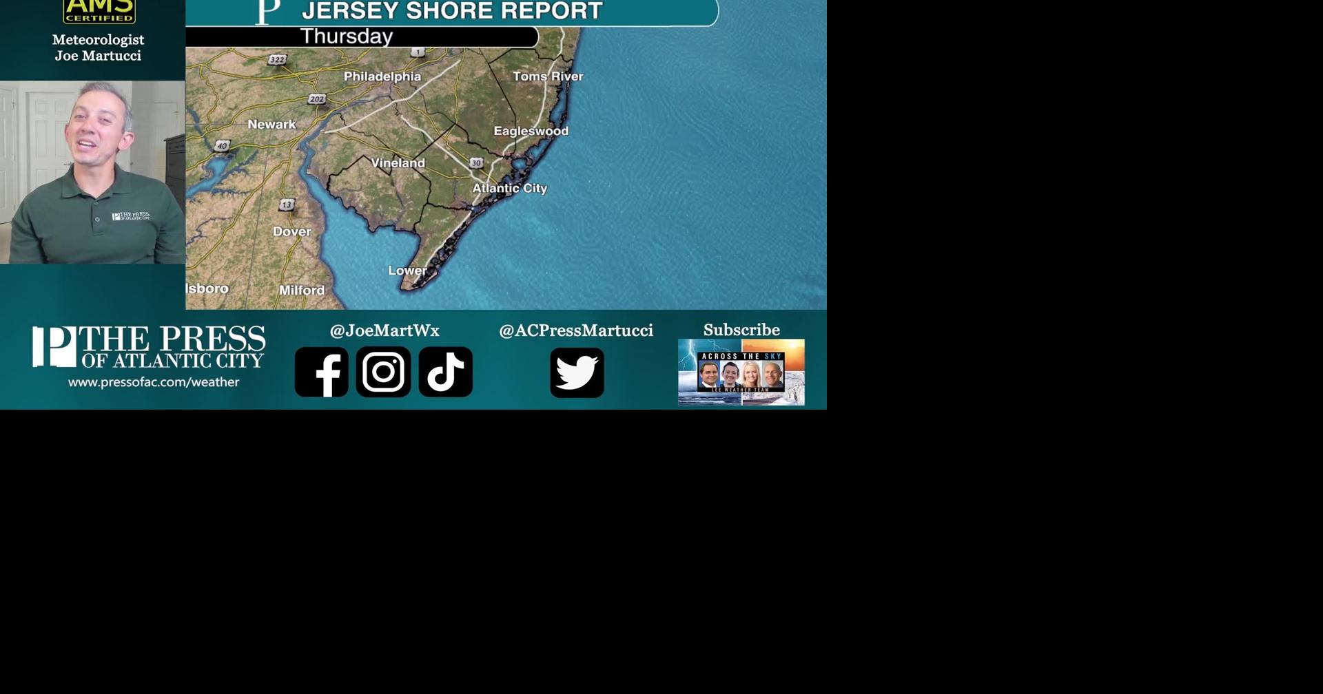 Your Thursday Sea and Sand forecast with Meteorologist Joe Martucci