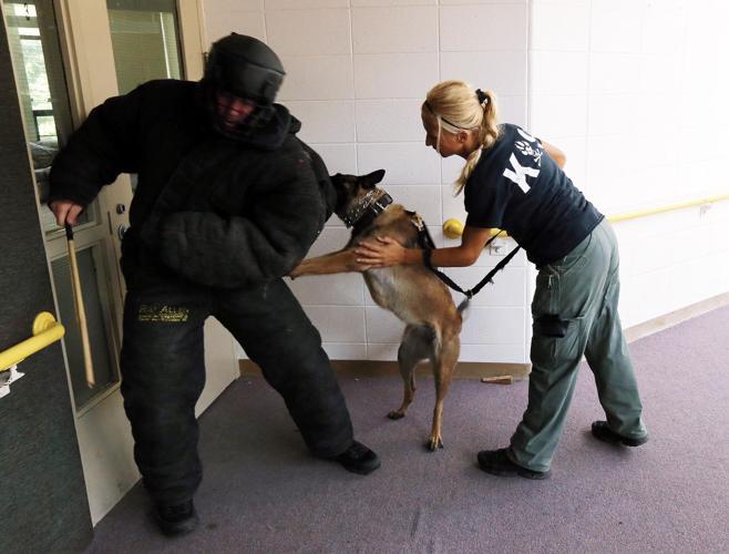 Policewomen and their K-9s take a bite out of crime