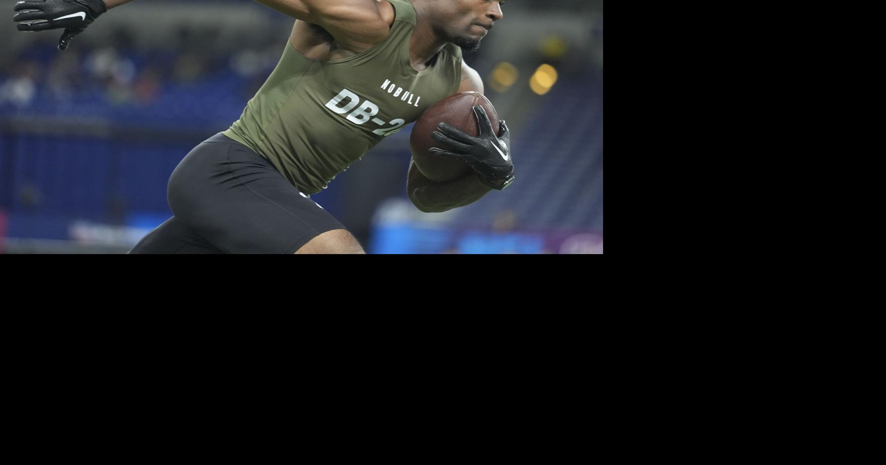 PHOTOS Cedar Creek grad, Rutgers star Max Melton at 2024 NFL combine