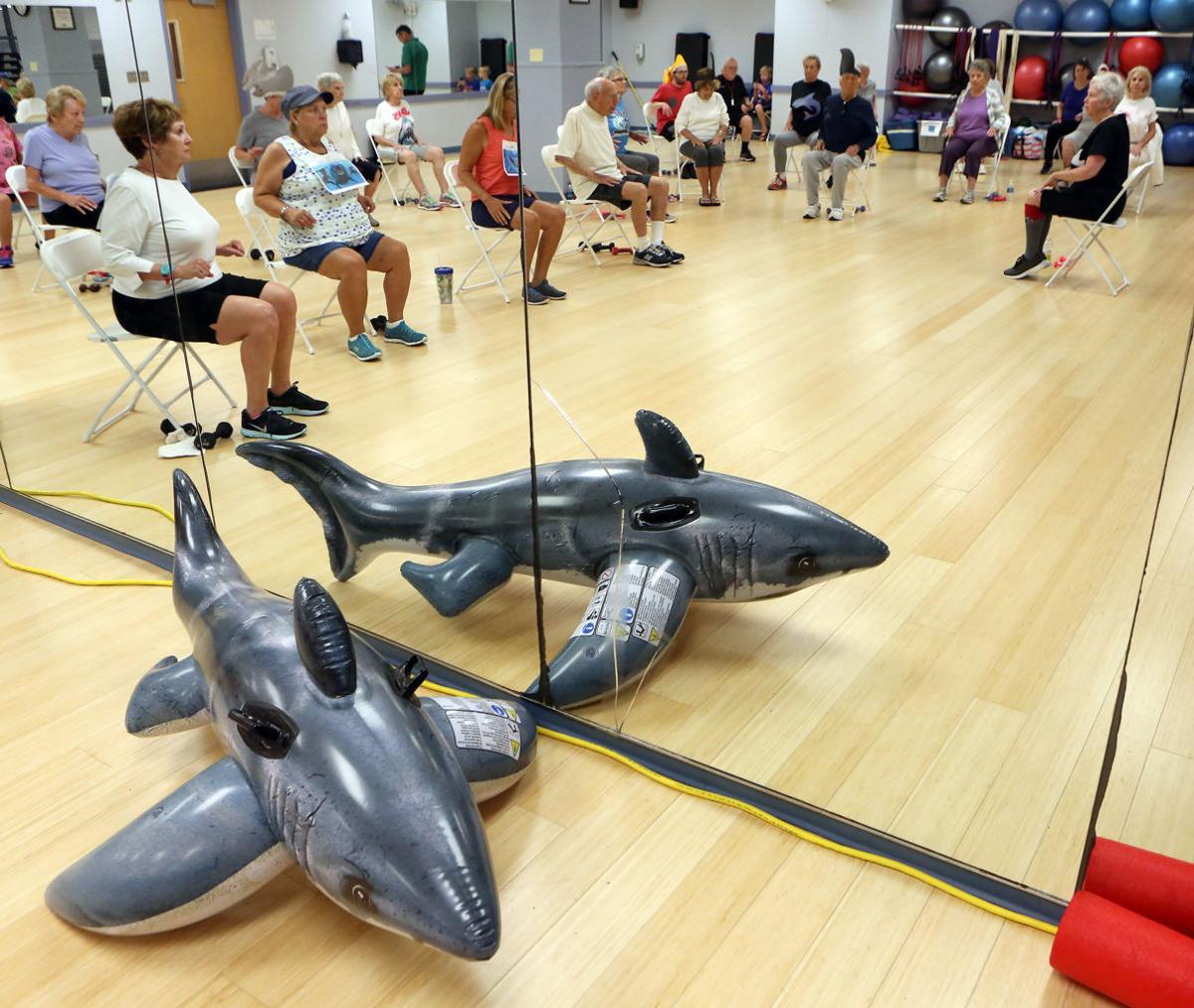 Seniors Exercise to Shark Week