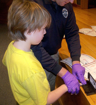 Child ID kits distributed at school