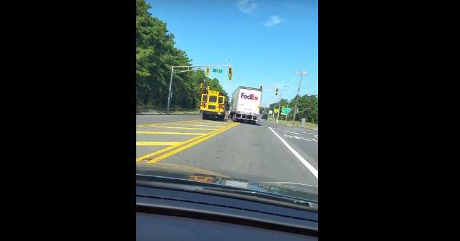 FedEx driver charged in Ocean County road rage incident with school bus