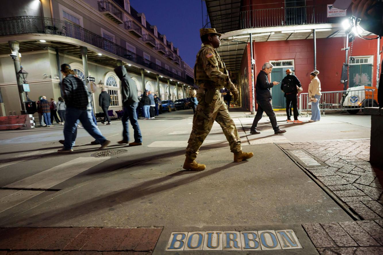 Violent crime falls again in Guard-patrolled New Orleans