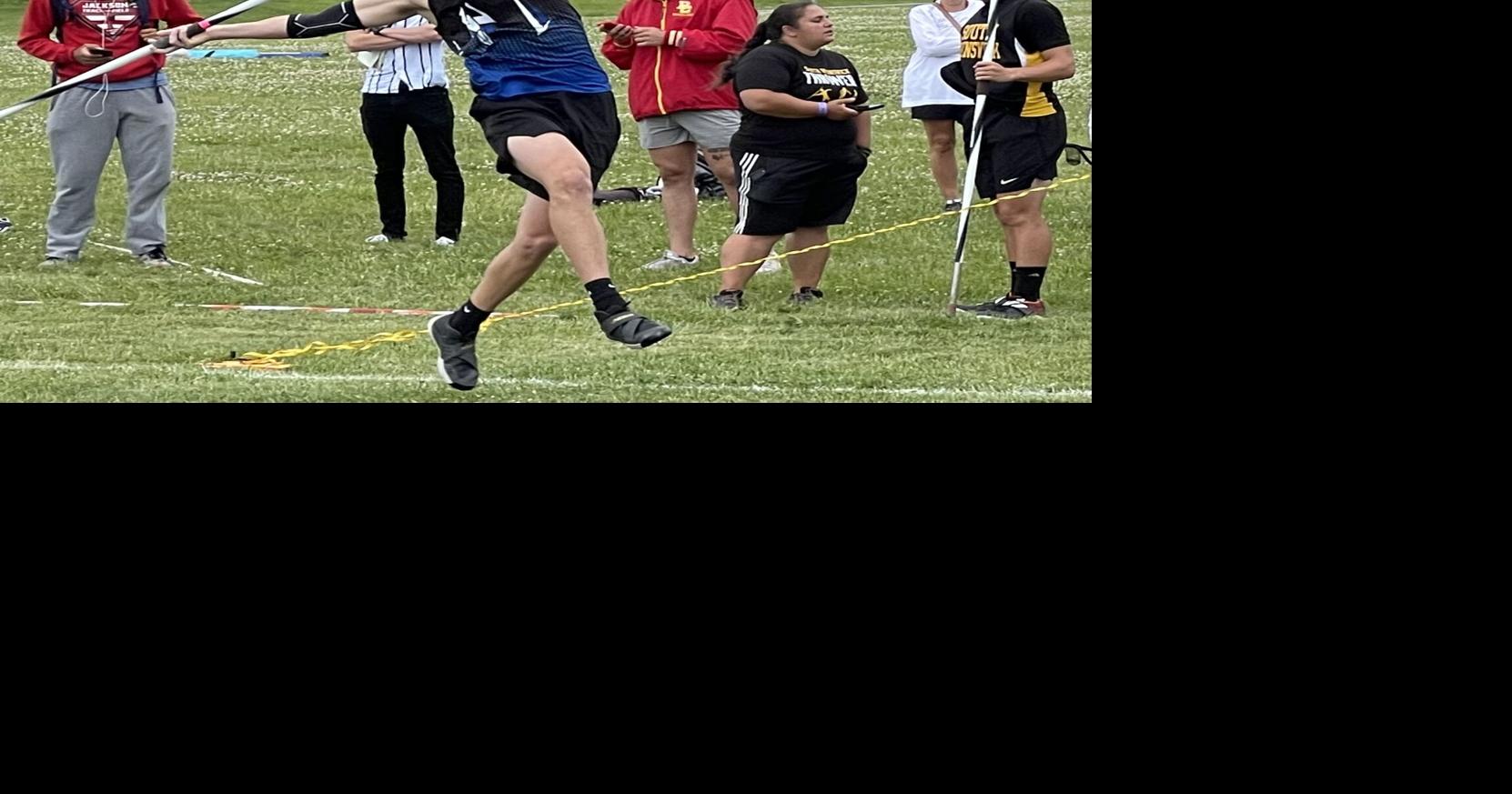 Austin Hudak of Hammonton and the EHT boys track and field team enjoy ...