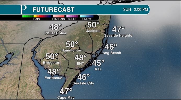 Weather: Back to the 50s Sunday with heavy rain, wind Monday night