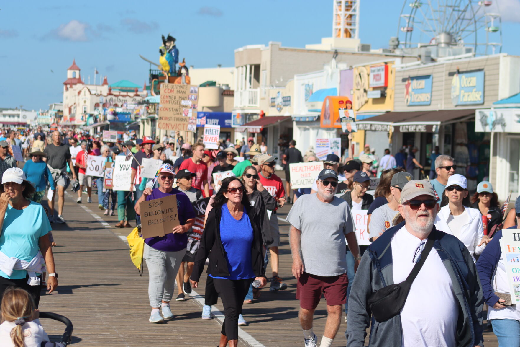 Ocean City Boardwalk hosts Labor Day marchers