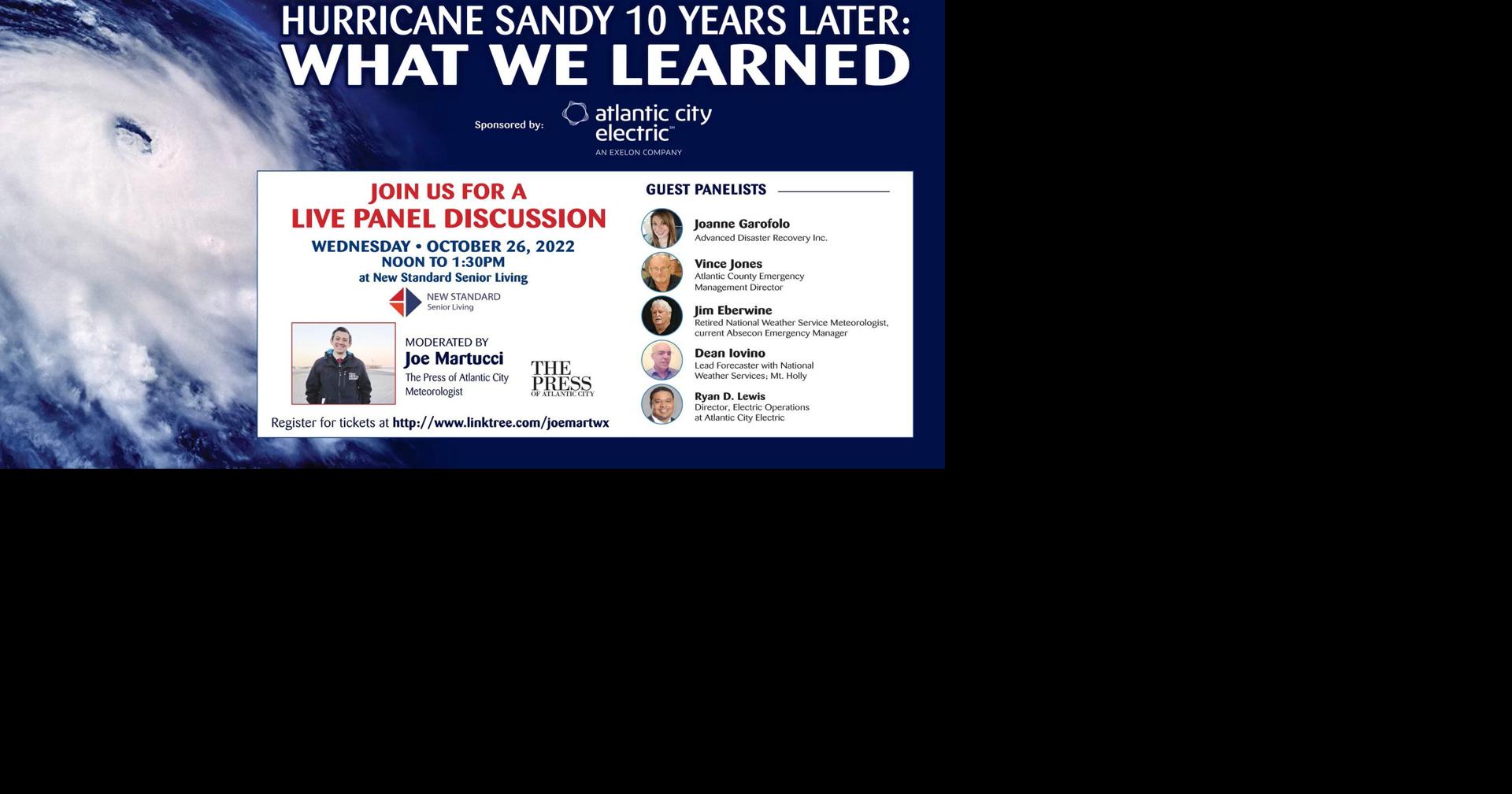 REPLAY: Superstorm Sandy 10 Years Later; What We Learned panel discussion