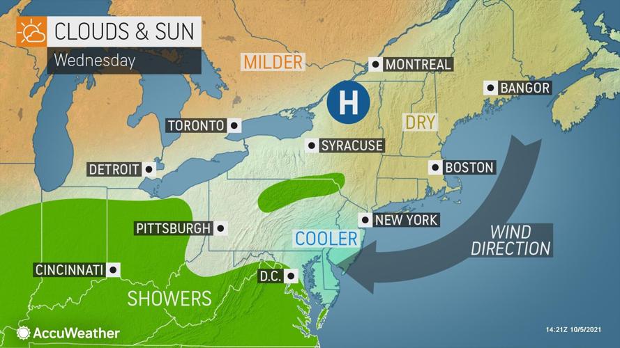 Weather: East winds keep us seasonable, mostly dry, but coastal ...
