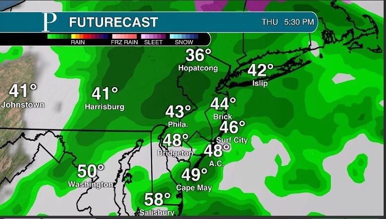 Weather: 50s for Wednesday, soaking for much of Thursday