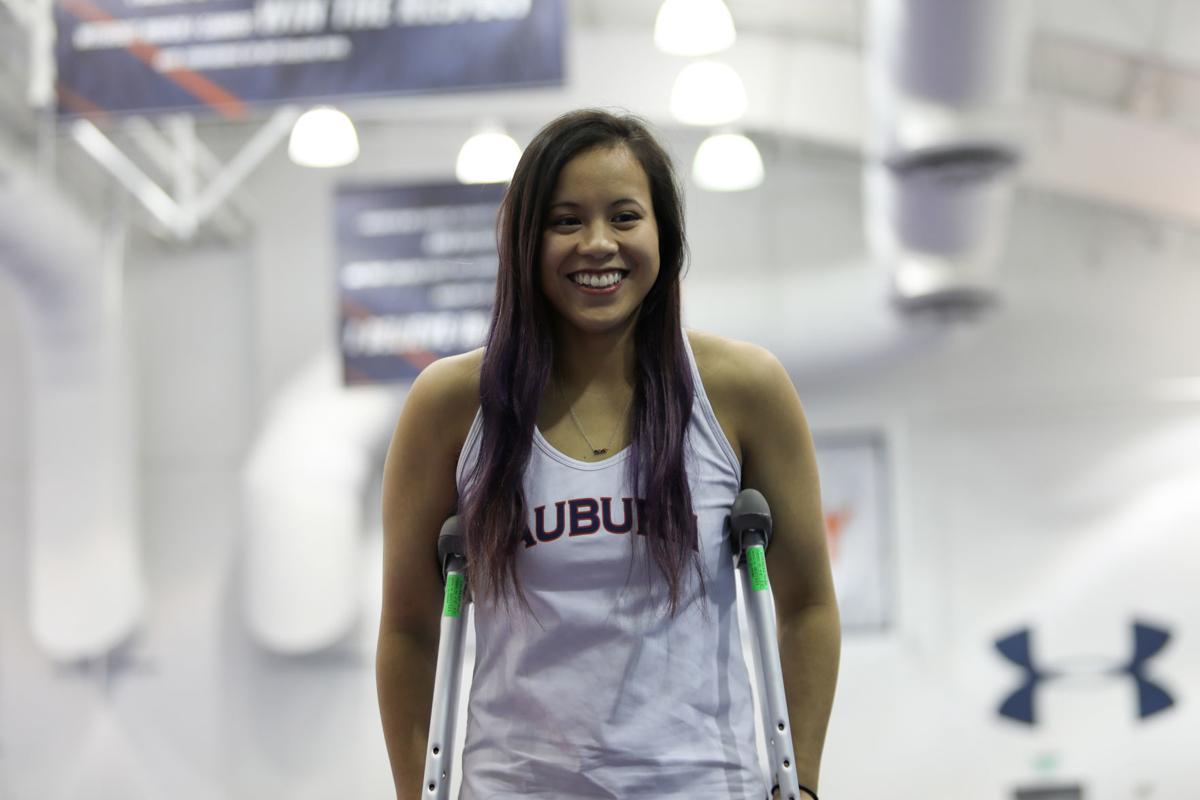 The Auburn gymnast whose injury went viral is refusing to let adversity ...