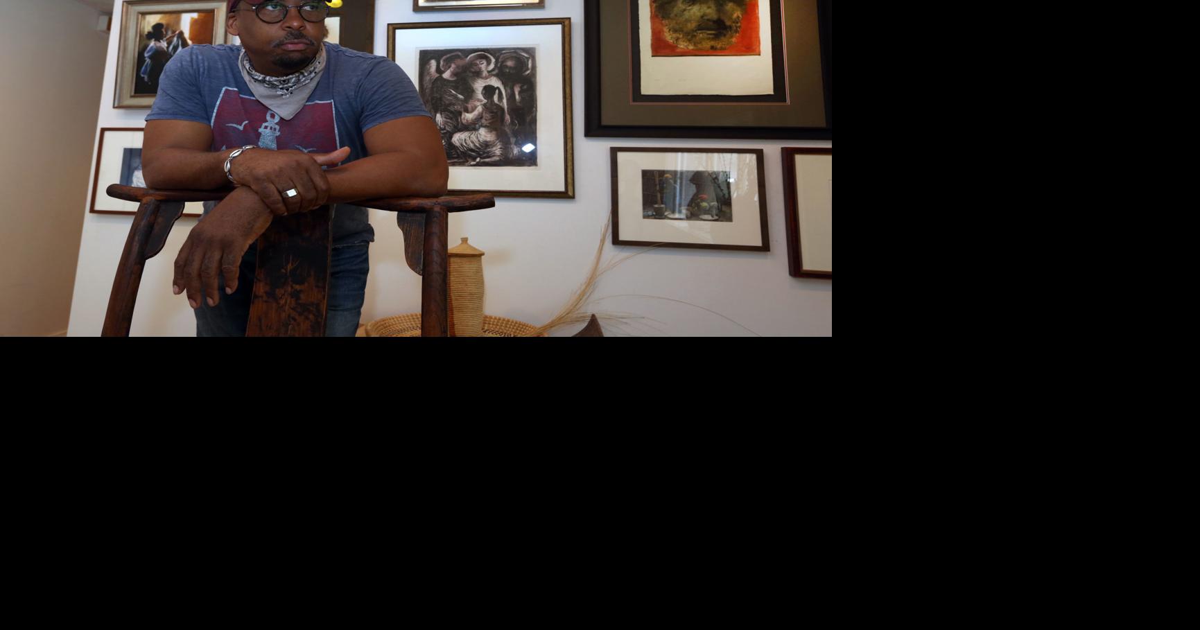 Illustrator E. B. Lewis created an African room as his "Happy Place ...
