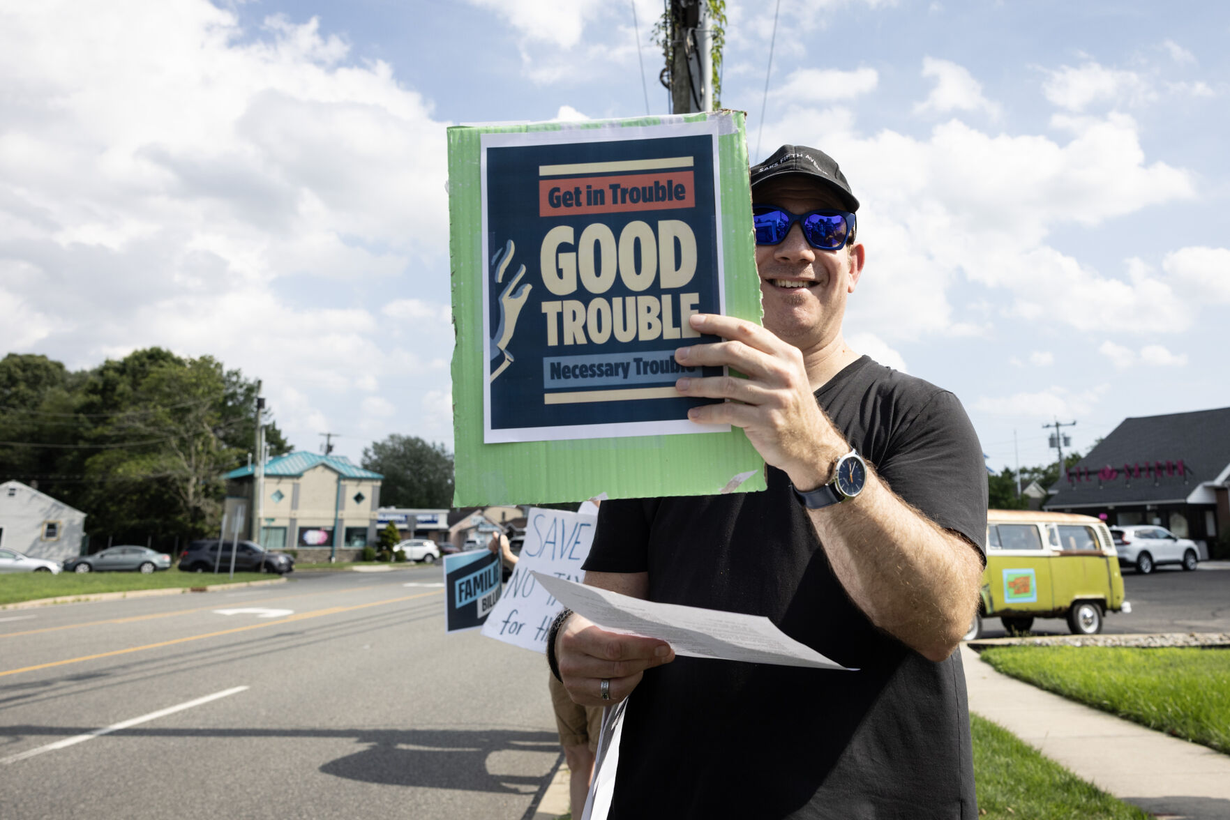 Medicaid recipients protest outside Van Drew's office
