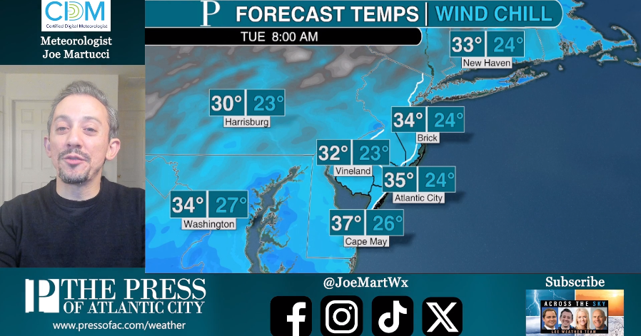 Temperatures continue their tumble; nor'easter possible later | Joe Martucci's Monday night forecast
