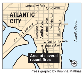 Fires in Atlantic City neighborhood may be arson, fire officials say