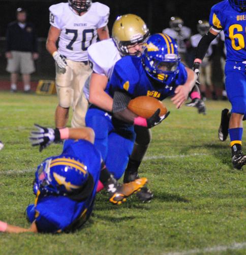 In the huddle with Buena Regional RB Quadir Albright