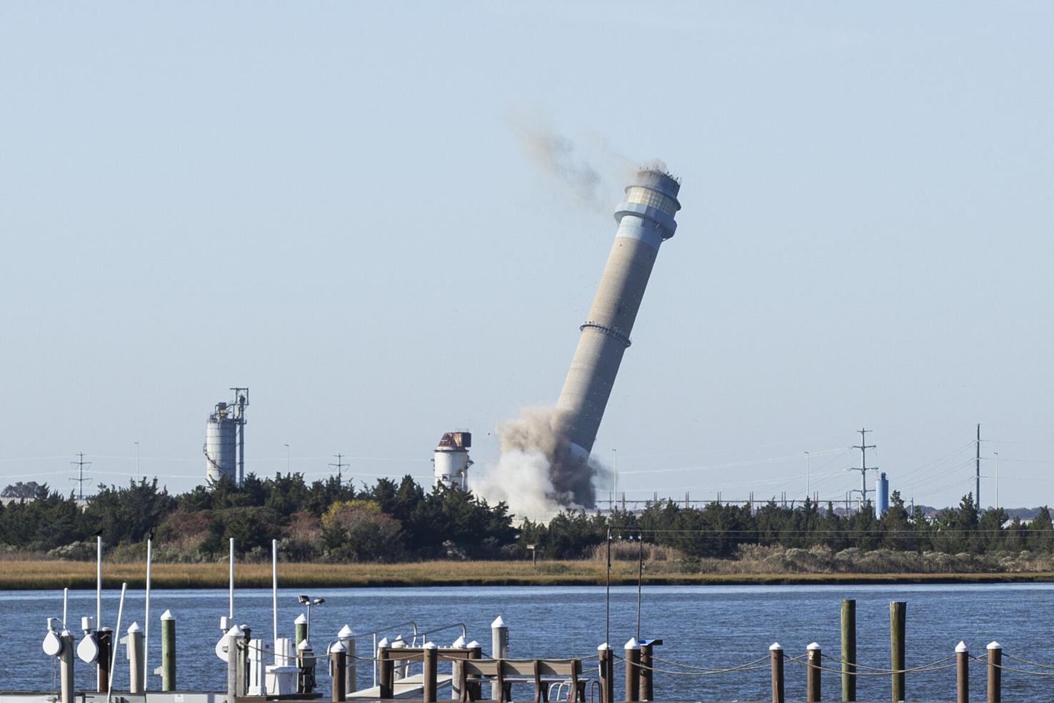 BL England smokestack demolished