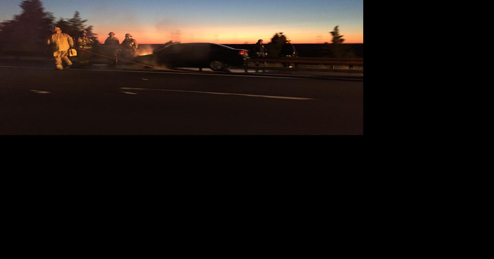 Galloway vehicle fire on Garden State Parkway slows motorists