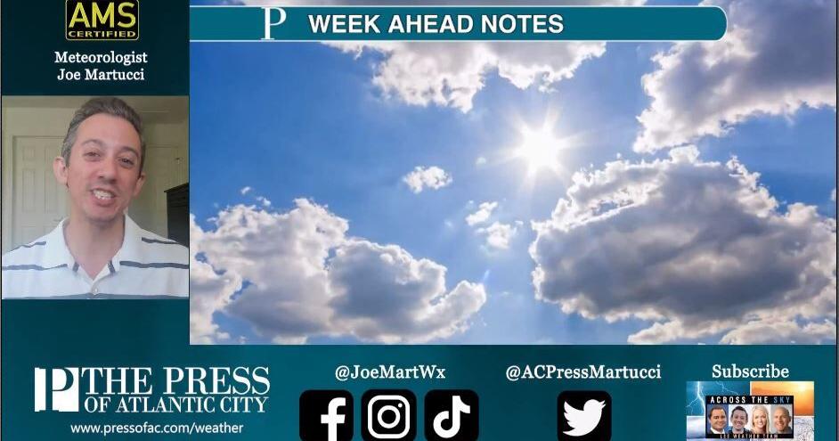 Get ahead this week with Meteorologist Joe Martucci's Monday morning ...