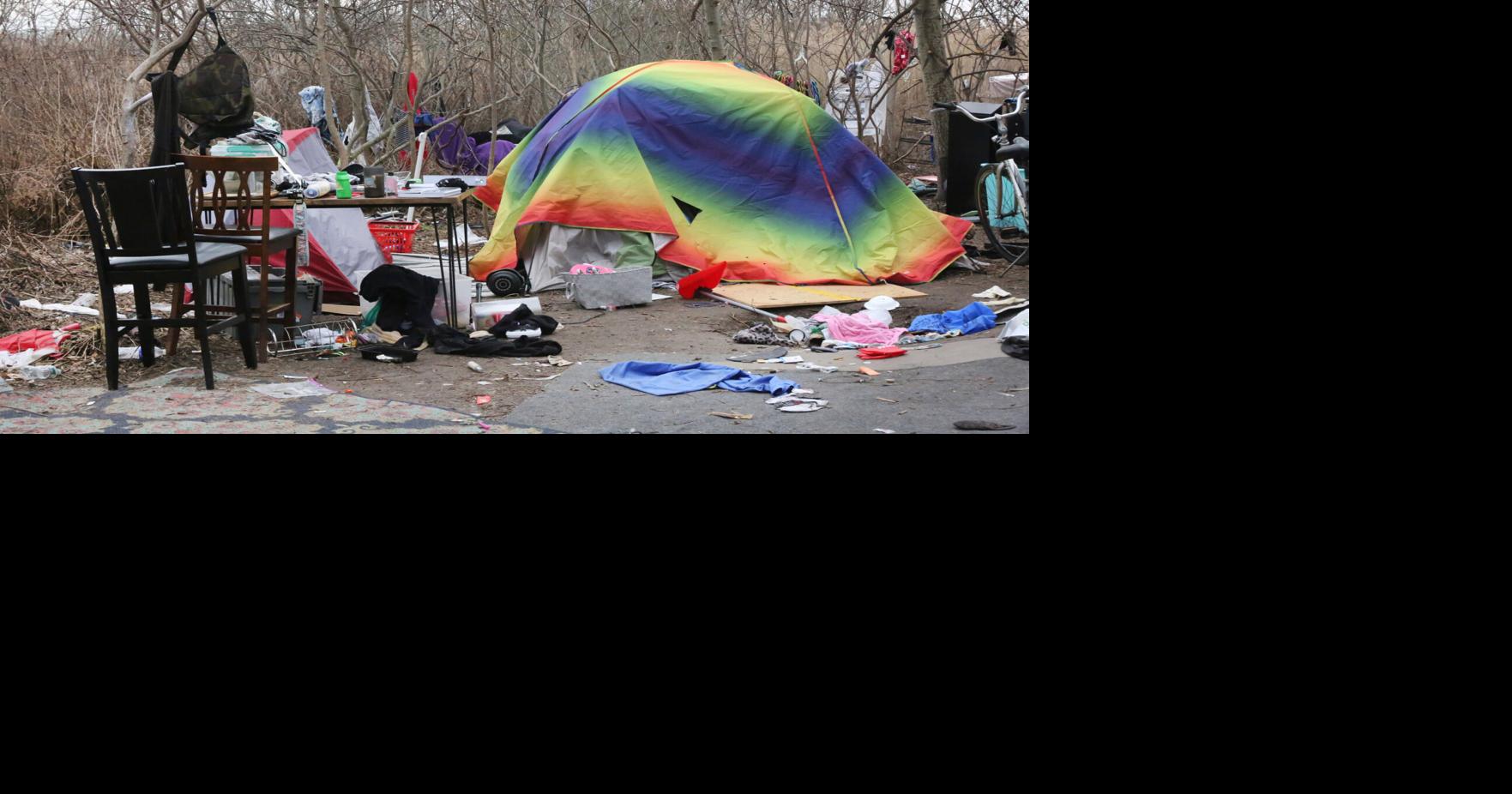 Atlantic City officials visit homeless encampment by Borgata