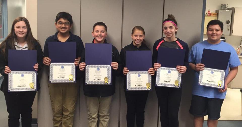 Middle Township Middle School students of the month