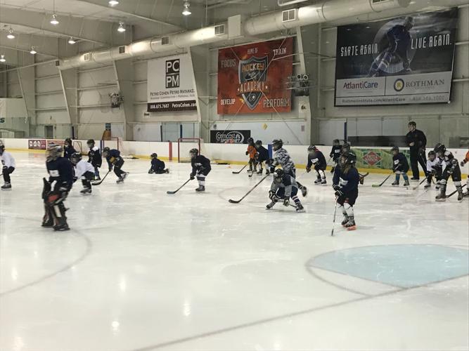 Youngsters learn to play hockey at Flyers Skate Zone in Atlantic City