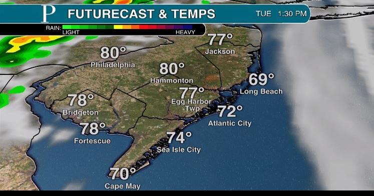 June 27 South Jersey Jersey Shore Weather Forecast