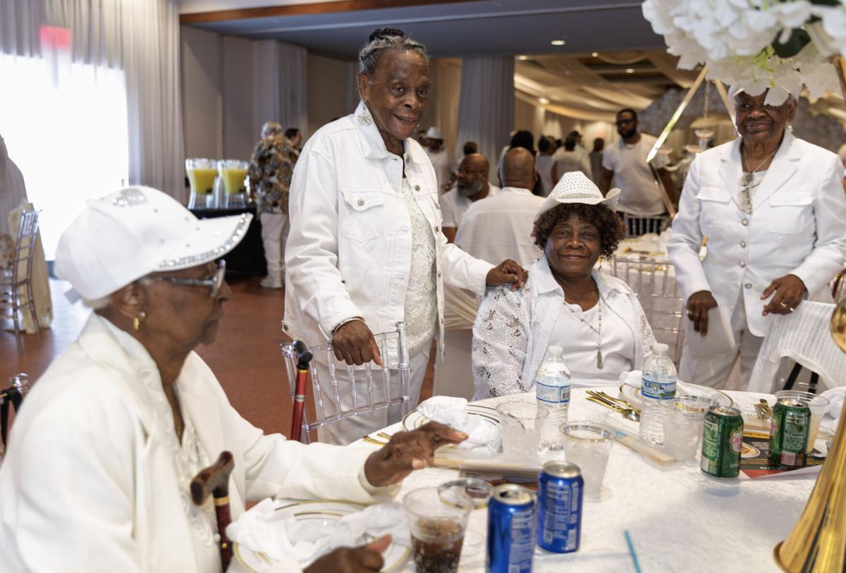 Seniors dress in white for Atlantic City dinner party