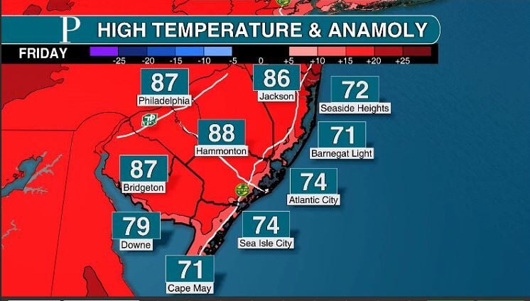 New Jersey Weather Forecast for April 18