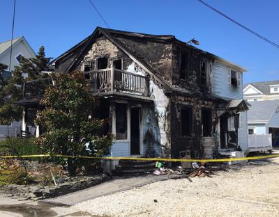 Two-alarm fire rips through Stone Harbor home