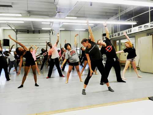 Oakcrest dance students learn from professional dance troupe