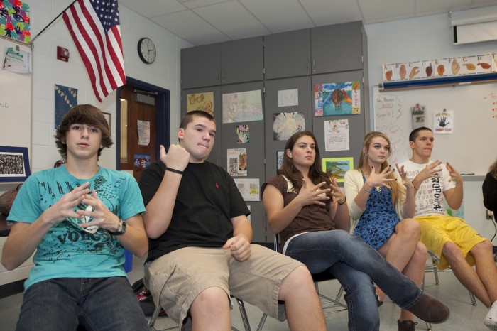 About 20 public school districts in the state teach American Sign ...