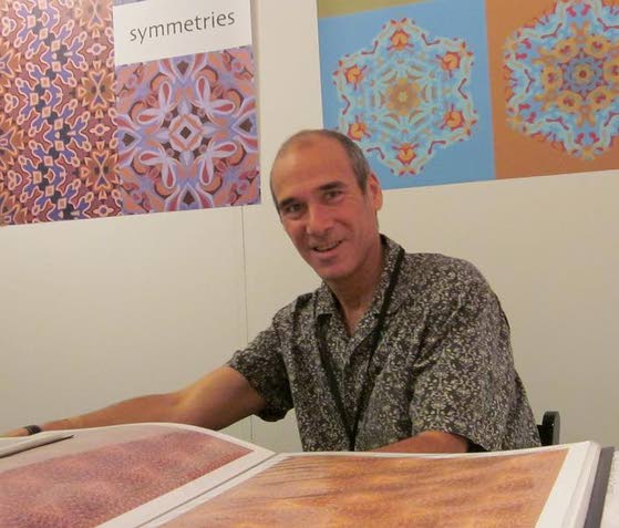 Jim Modiano's art explores landscapes through abstract patterns and shapes