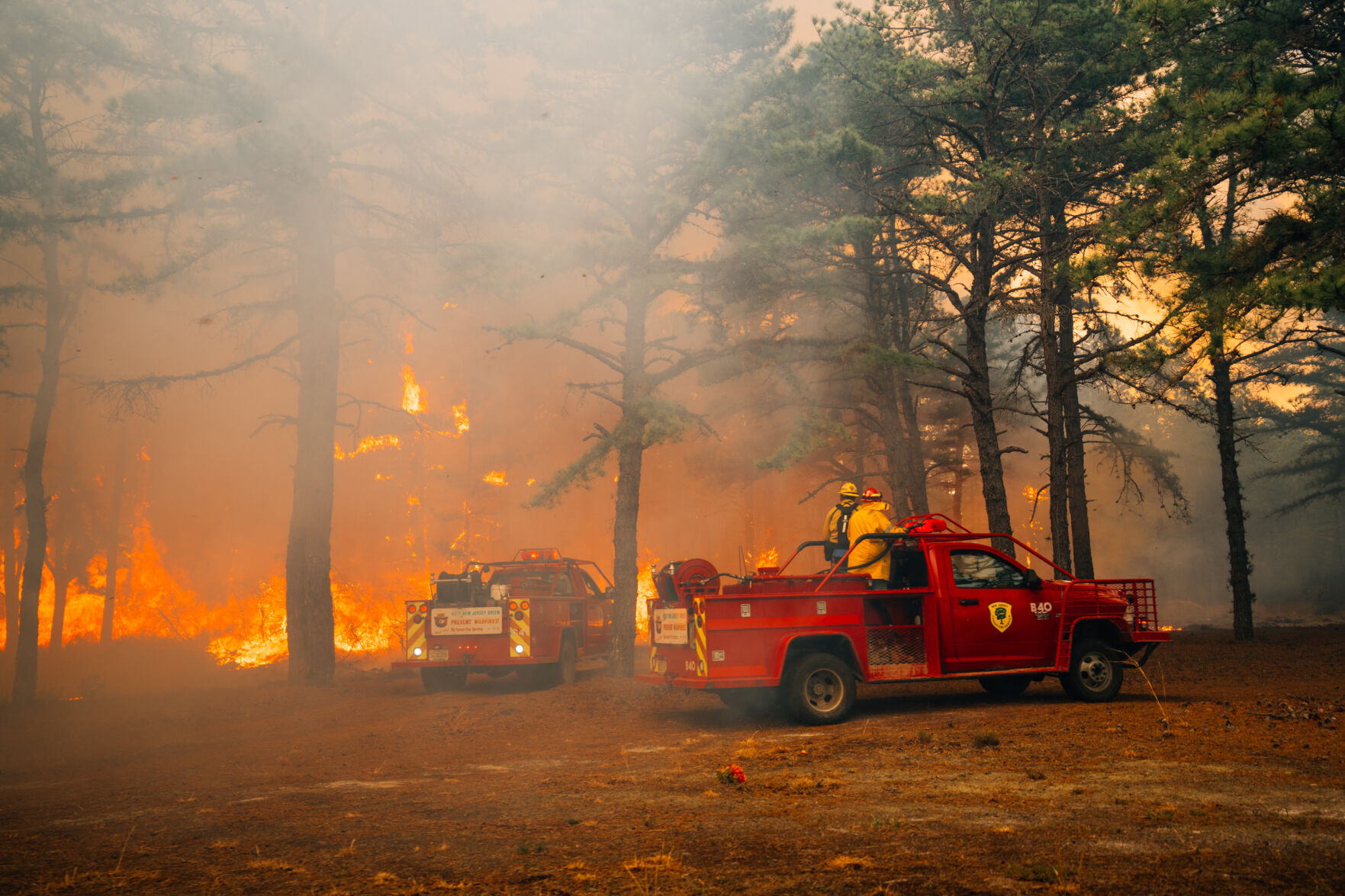 Pinelands fire forced 5,000 to flee, but no one is hurt
