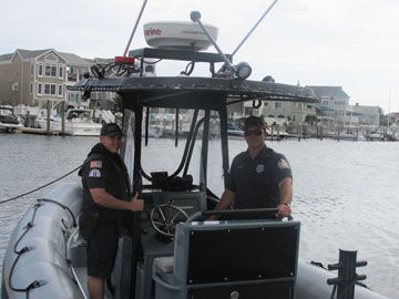 Police marine unit enforcing education