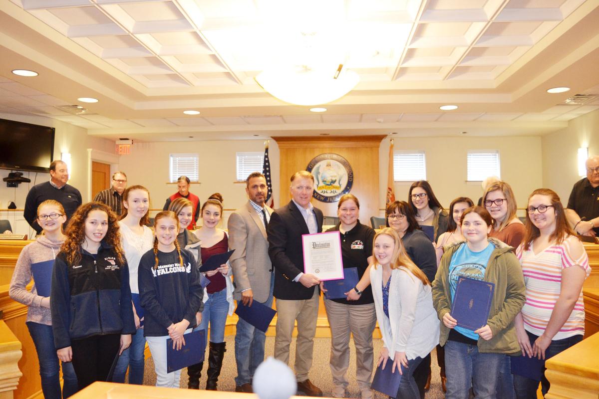 North Wildwood Council honors Margaret Mace School girls basketball team