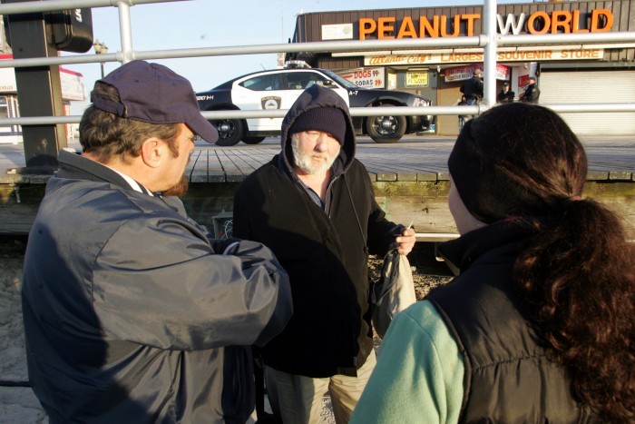 Boardwalk sweep offers help to homeless