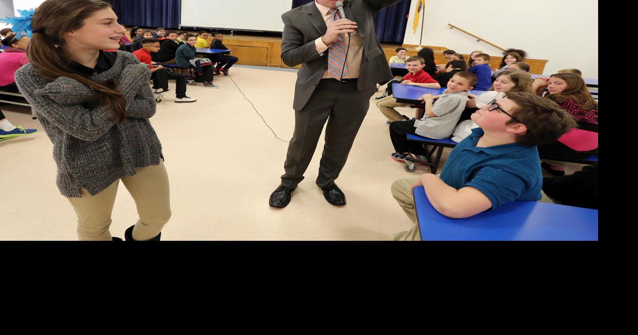Visit to Middle Township Elementary #2: Fifth grade assembly