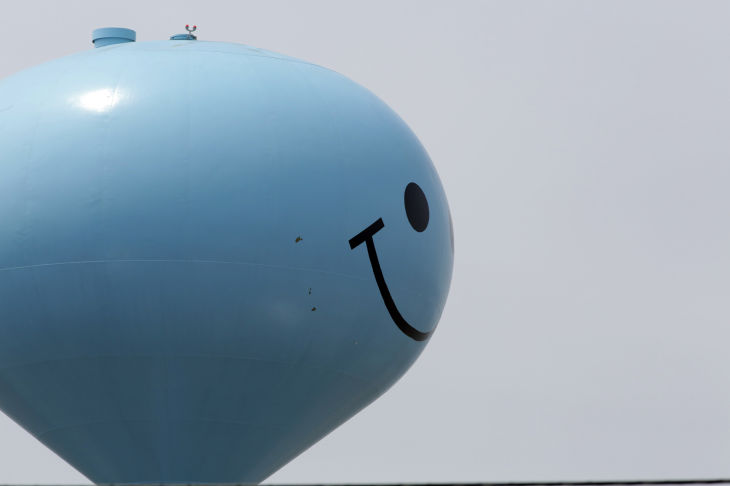 Longport water tower smiles on town once again