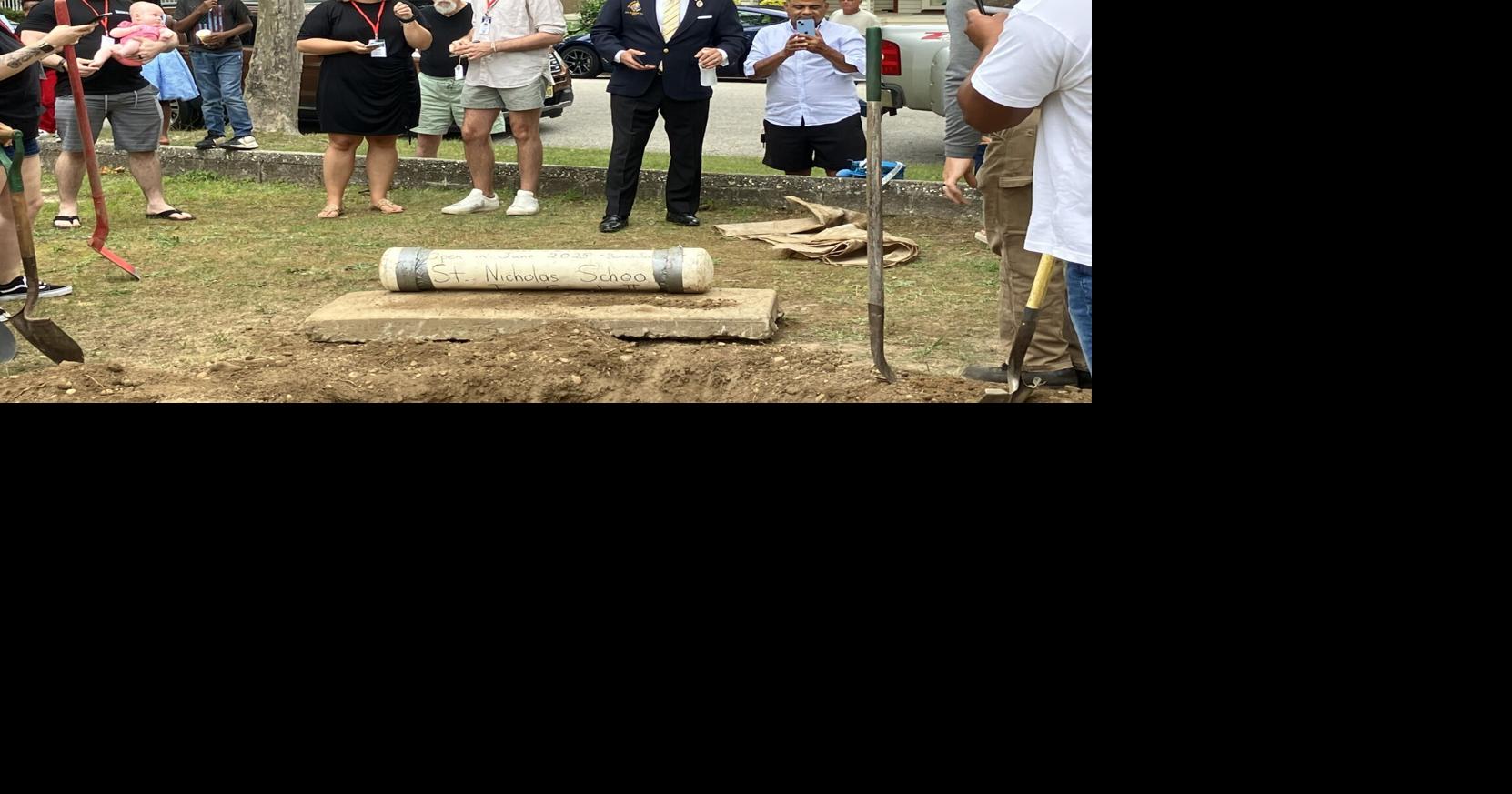 St. Nicholas school alumni dig up time capsule