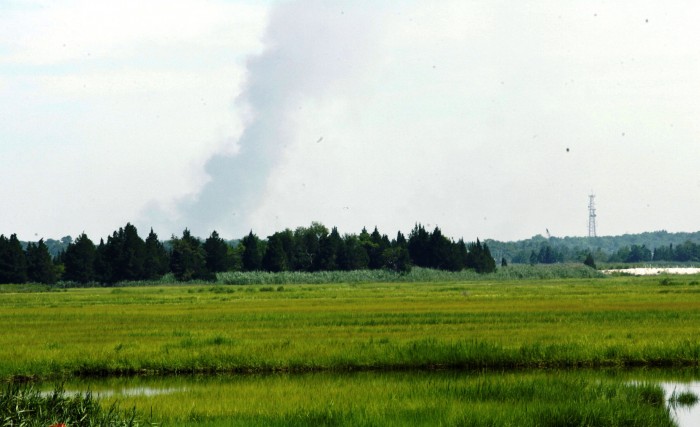 Bass River Township forest fire about 80 percent contained, but hot ...