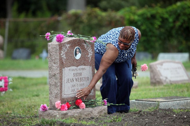 Gravestone dedicated for Sister Jean Webster, who fed the homeless in ...