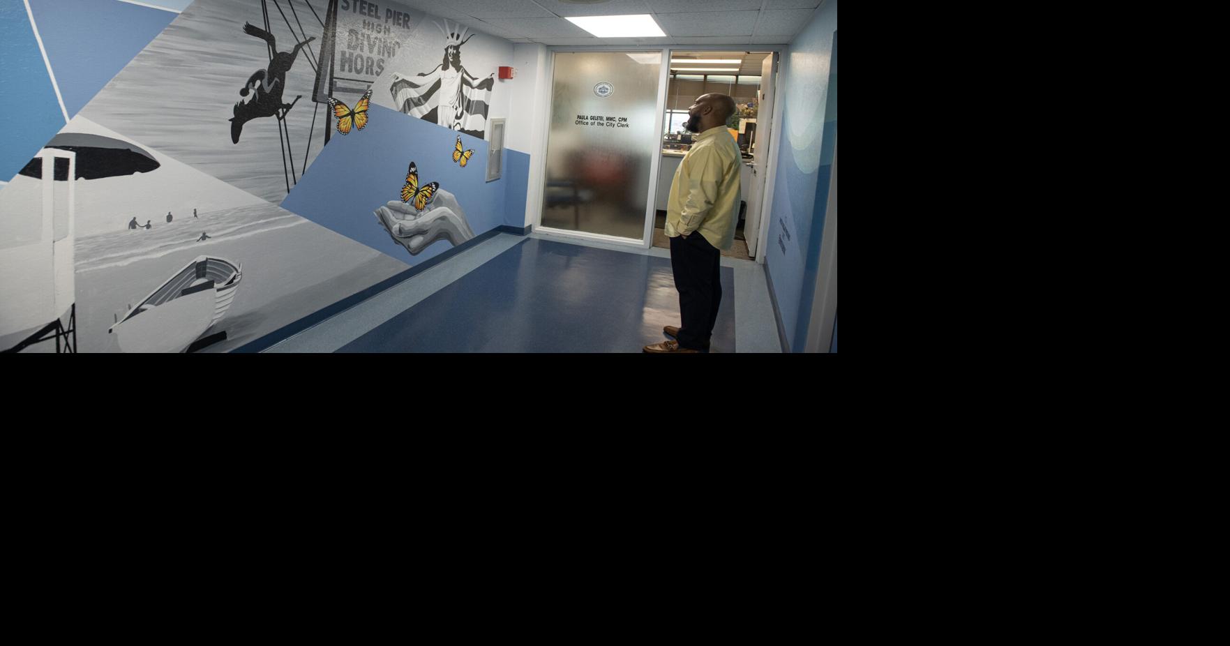 Atlantic City Hall mural celebrates old, new and blue