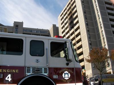 Fire burns Inlet Towers high-rise near Gardner's Basin