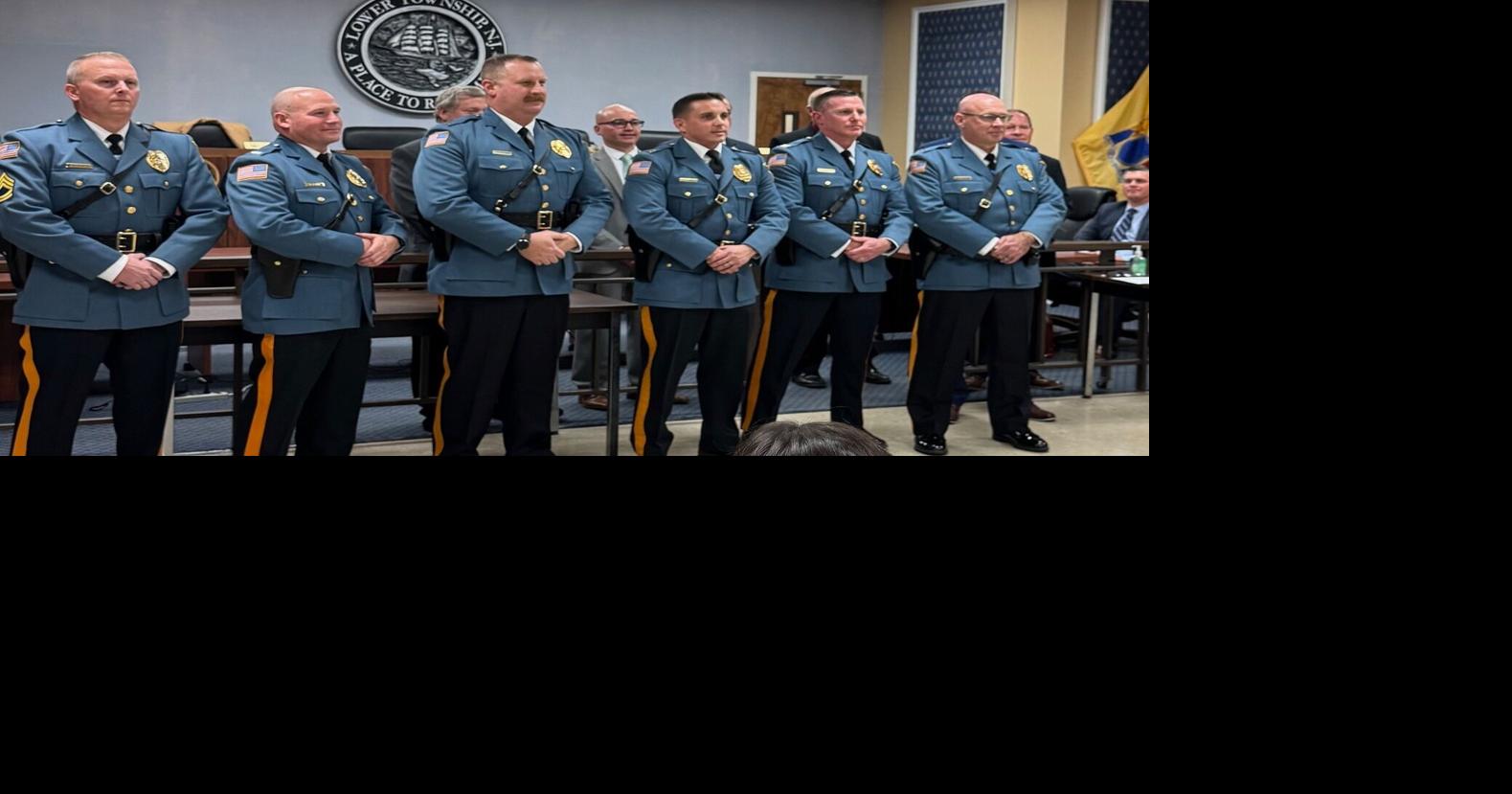 Lower Twp. swears in new police chief, promotes 2 others